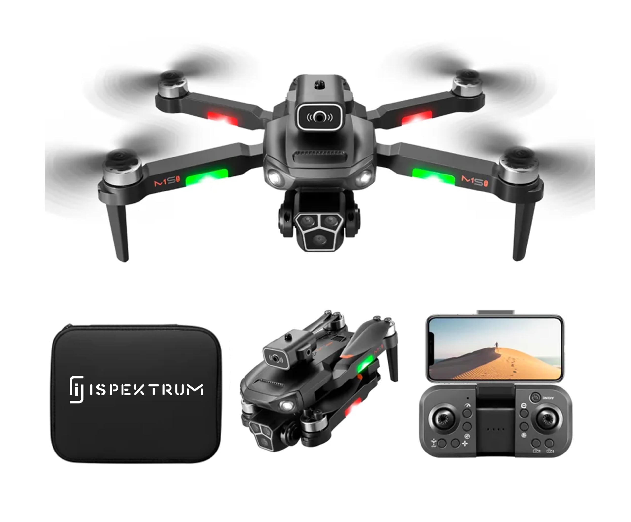 New M1S Drone With Brushless Motor Dual HD Camera 2024 - Drone Fly BD
