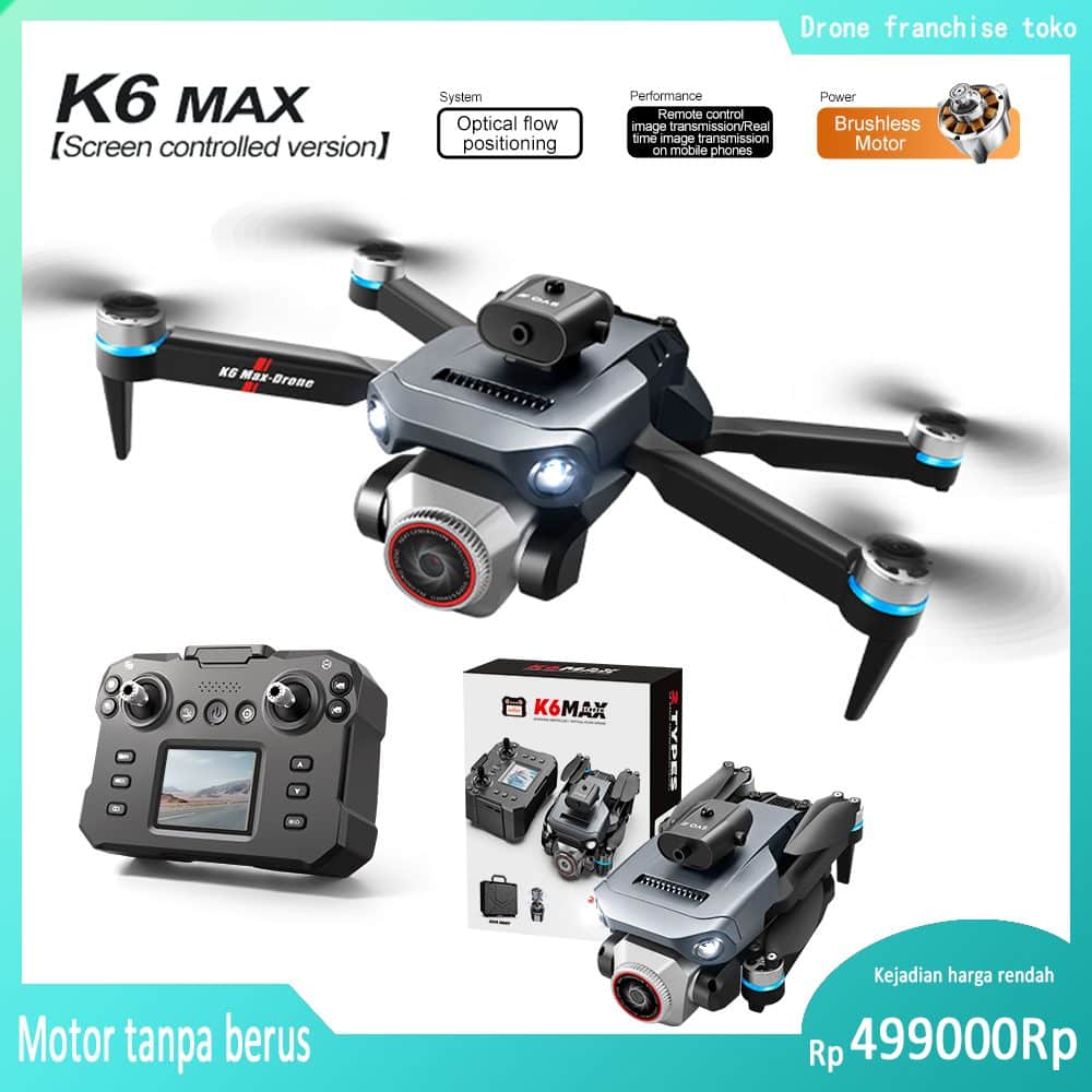 New K6 Max Drone 4k Hd with Display Remote 2025 - Drone Fly BD